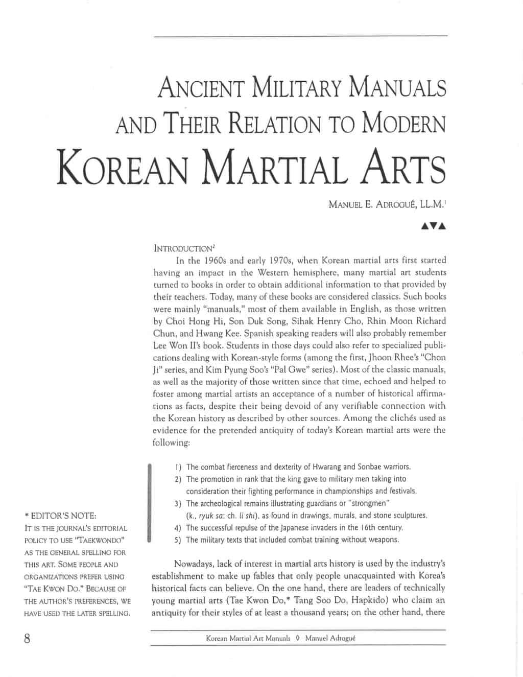 Ancient Military Manuals And Their Relation To Modern Korean Martial ancient-military-manuals-and-their-relation-to-modern-korean-martial